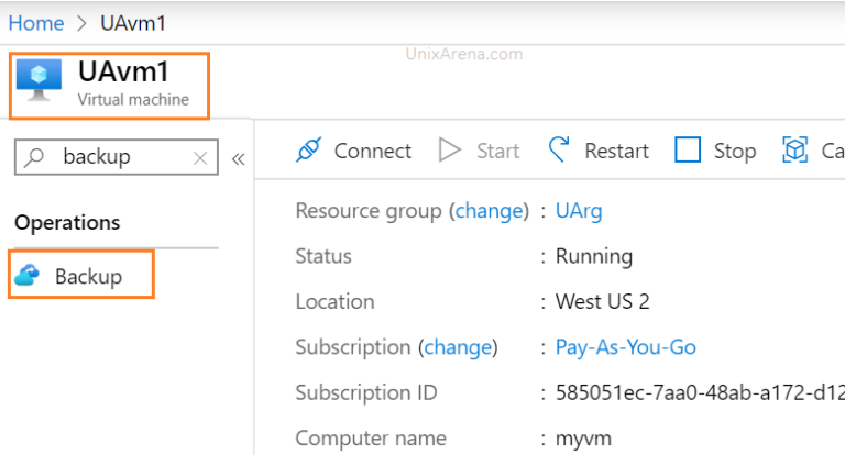 How To Enable Azure Native Backup For Linux And Windows Vm Unixarena
