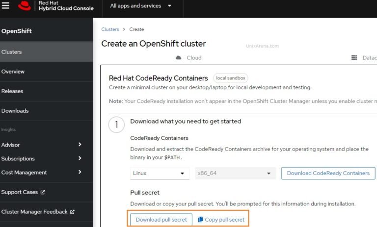 Openshift 4x Single Node Cluster Setup Using Redhat Crc Unixarena