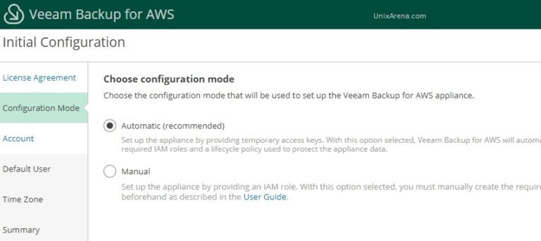 Veeam Backup For Aws Deploy And Configure Unixarena